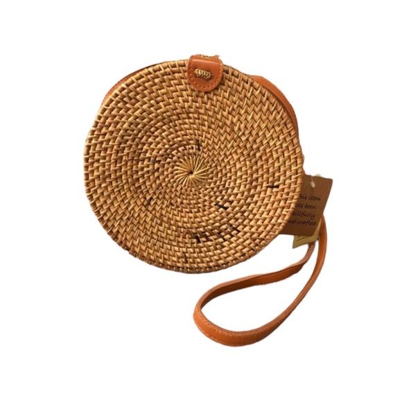 Collection XIIX | Bags | Collection Eighteen Round Rattan Fabric Lined ...